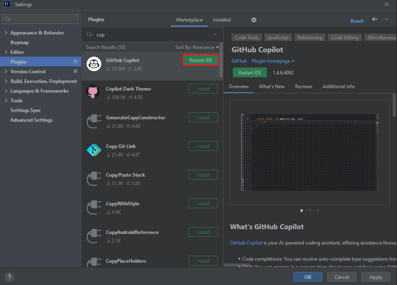 Granting Users Access to GitHub Copilot in IntelliJ/PyCharm – Walleye